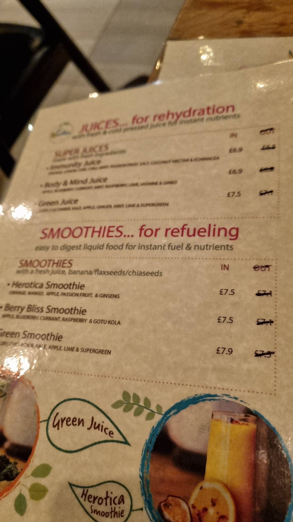 Menu at Vantra Vegan restaurant, London, 5 Wardour St