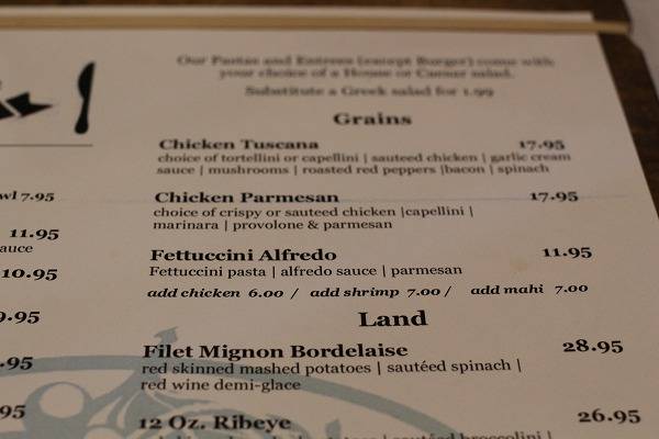 Menu at Wild Olive restaurant, Crestview