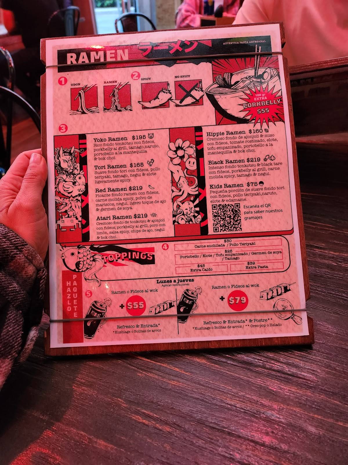 Menu at Yoko Ramen Nápoles restaurant, Ciudad López Mateos, Montecito 35