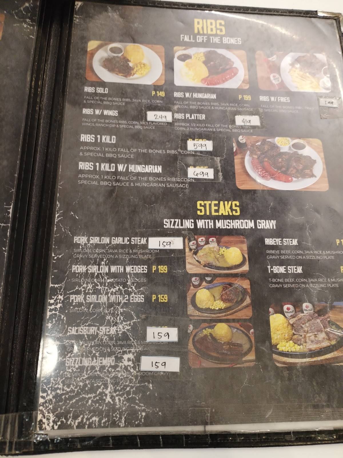 Menu at RibSarap - Los Baños restaurant, Los Baños