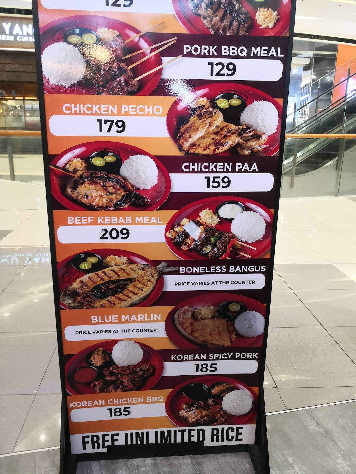 Menu at Ribshack SM Seaside Cebu restaurant, Cebu City, Sm Seaside