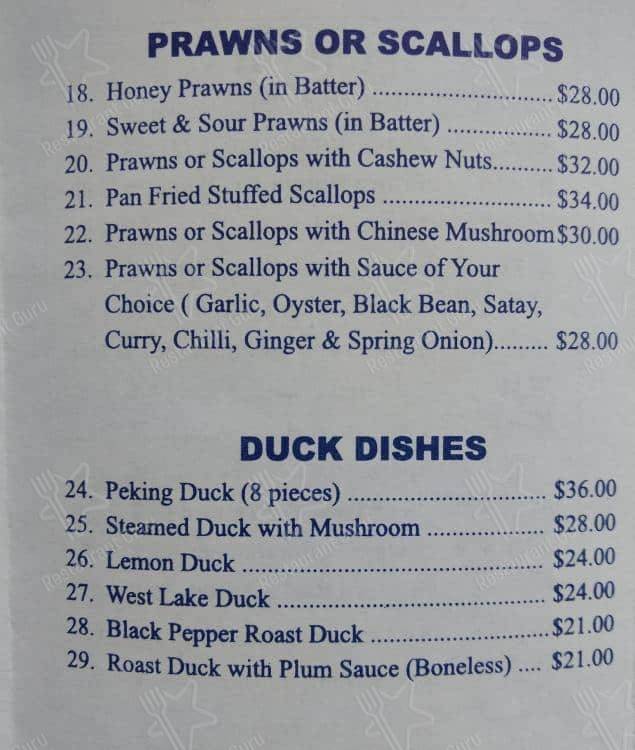 Menu at Ripples Bentleigh Restaurant, Bentleigh