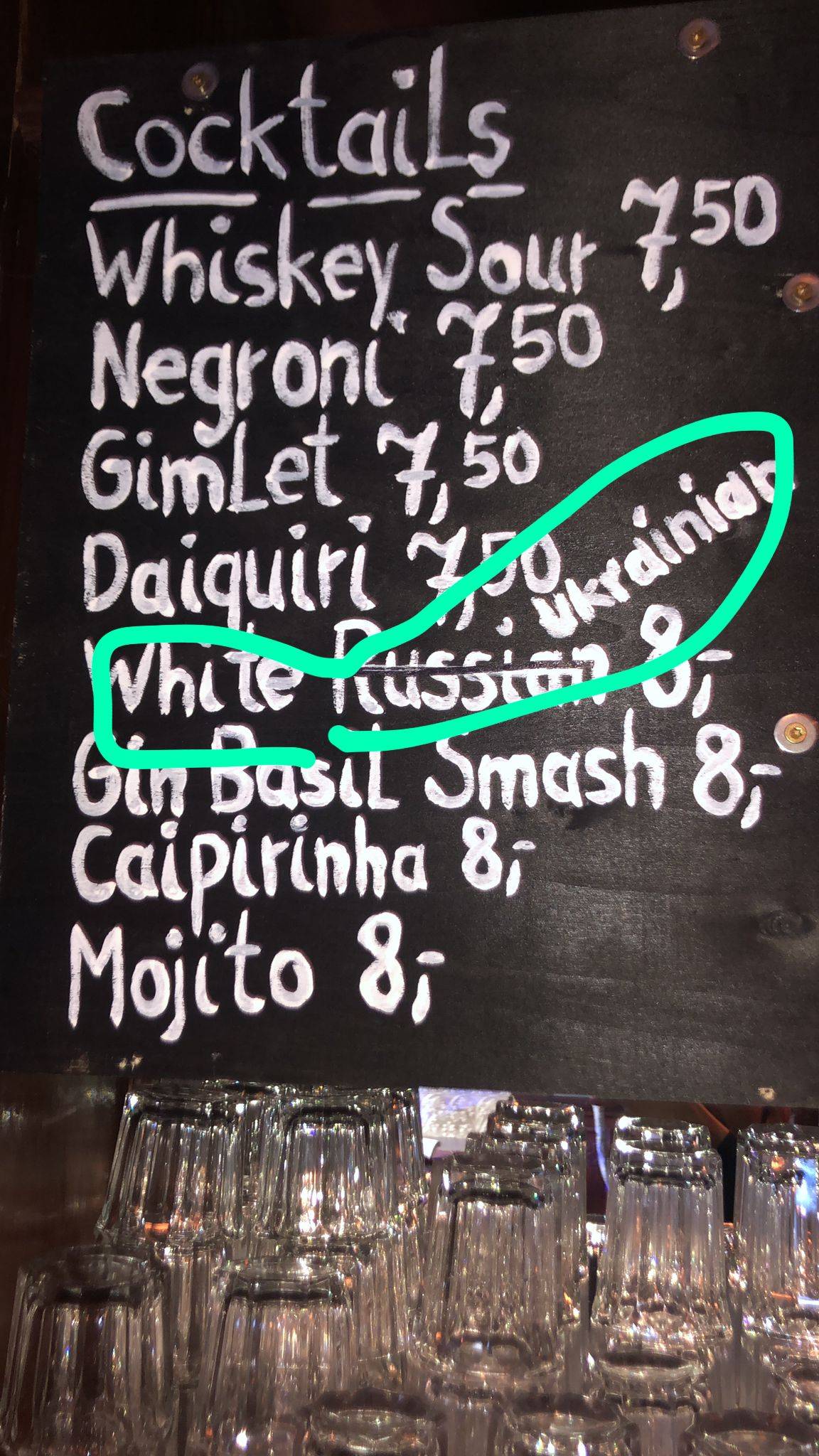 Speisekarte von Roderich pub & Bar, Berlin