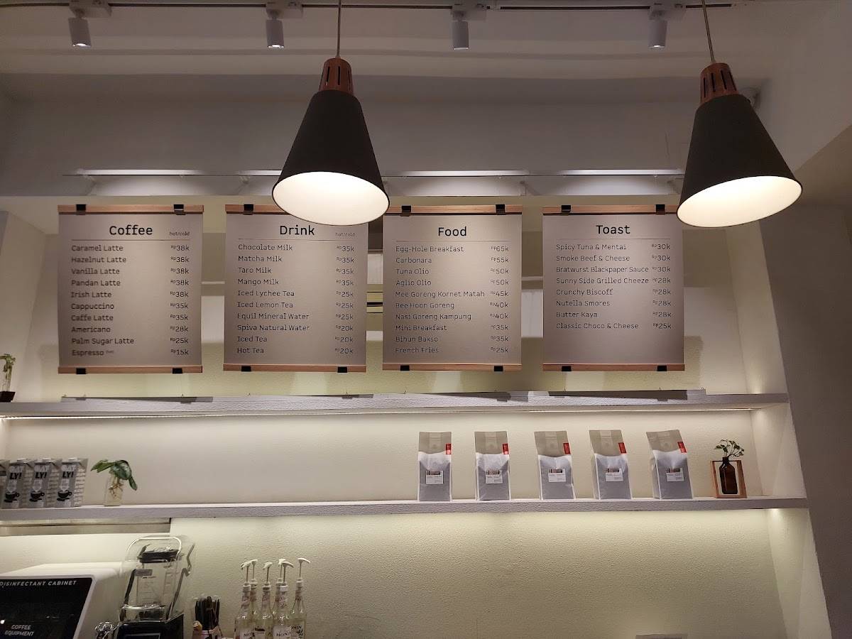 Menu at Rokue Snack Batu Tulis Raya restaurant, Central Jakarta