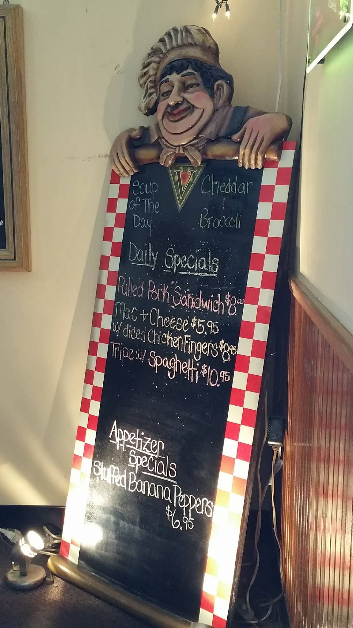 Menu at Roman Cafe, North Tonawanda