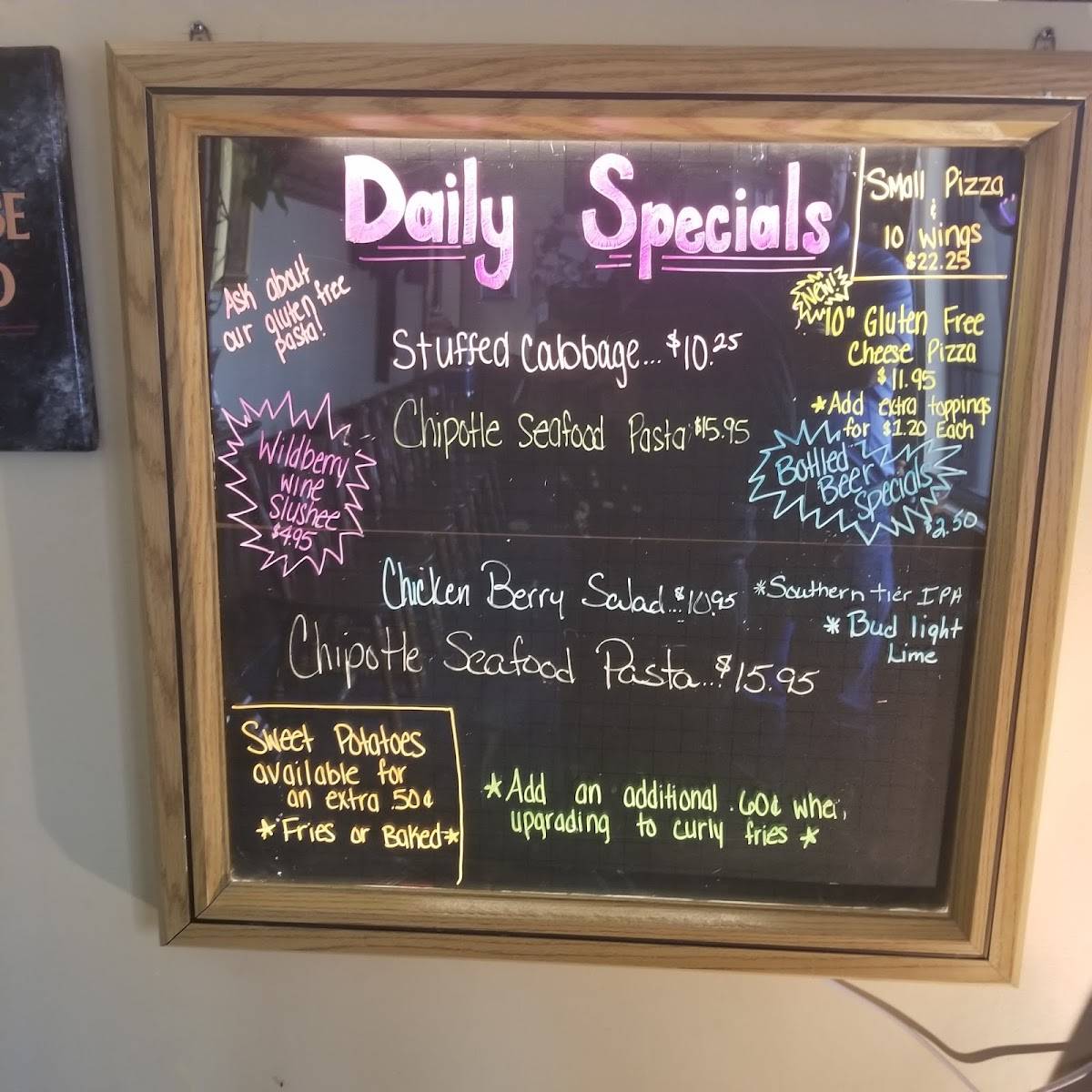 Menu at Roman Cafe, North Tonawanda