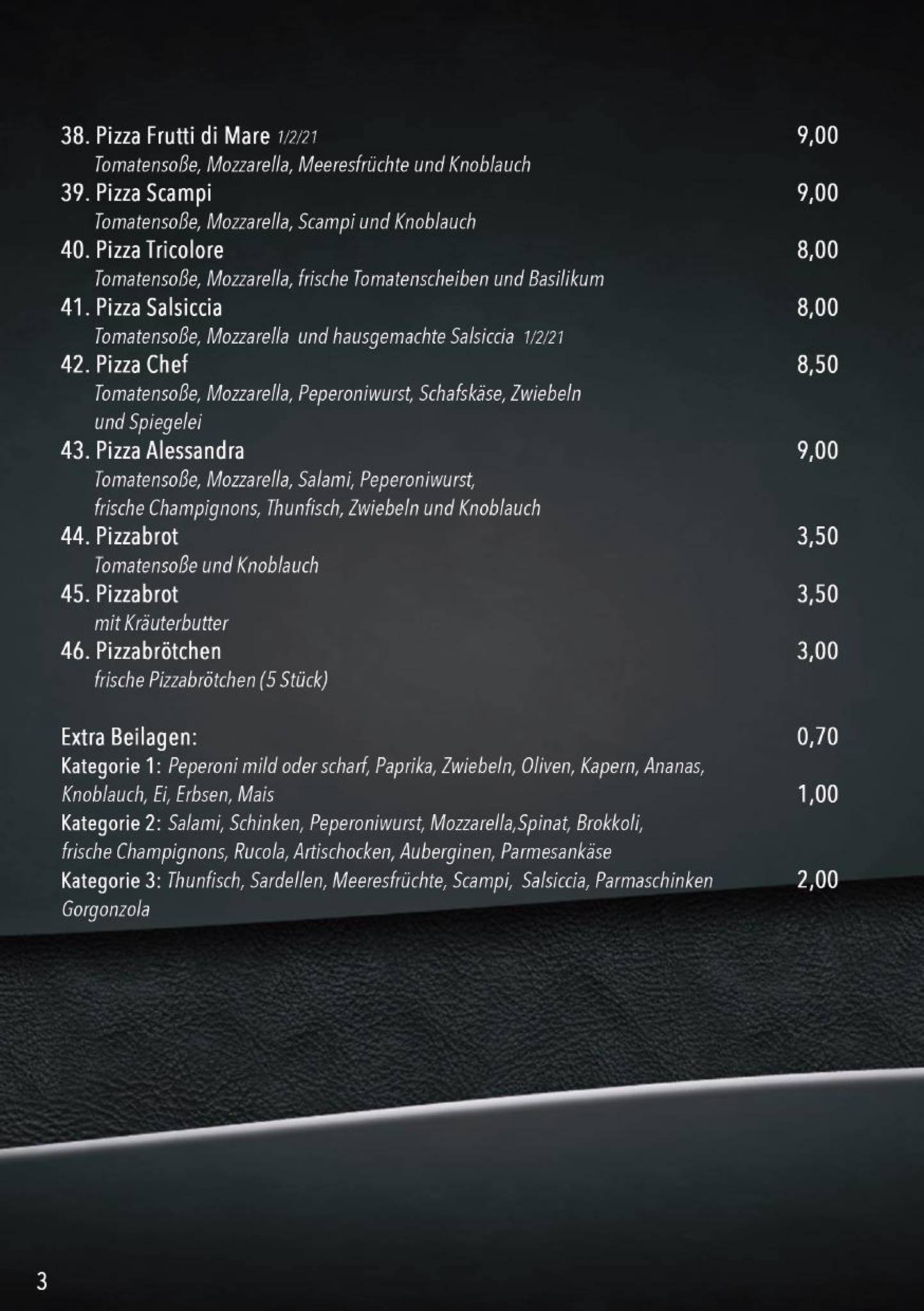 Speisekarte von Romans Kitchen restaurant, Limburg an der Lahn