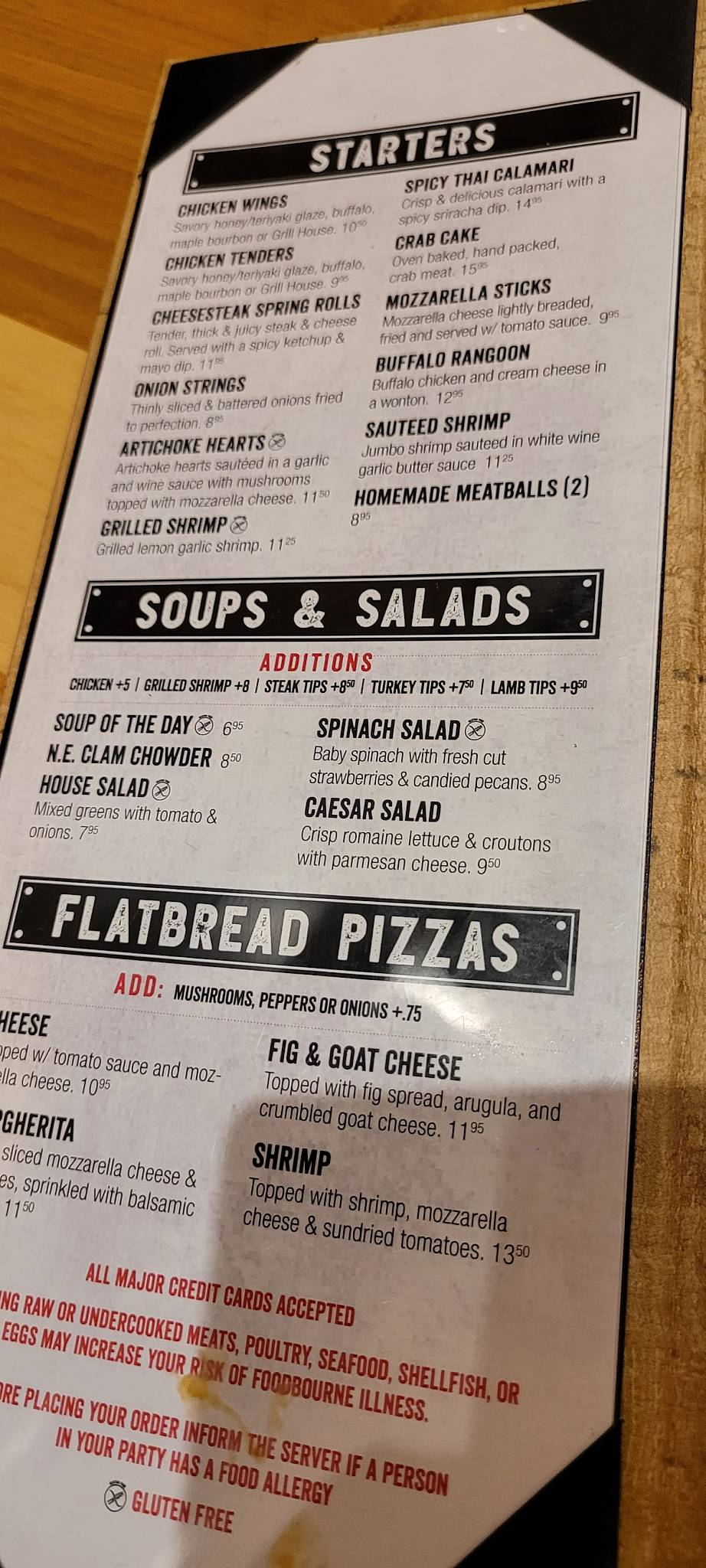 Menu at Route 1 Grill House pub & bar, Saugus