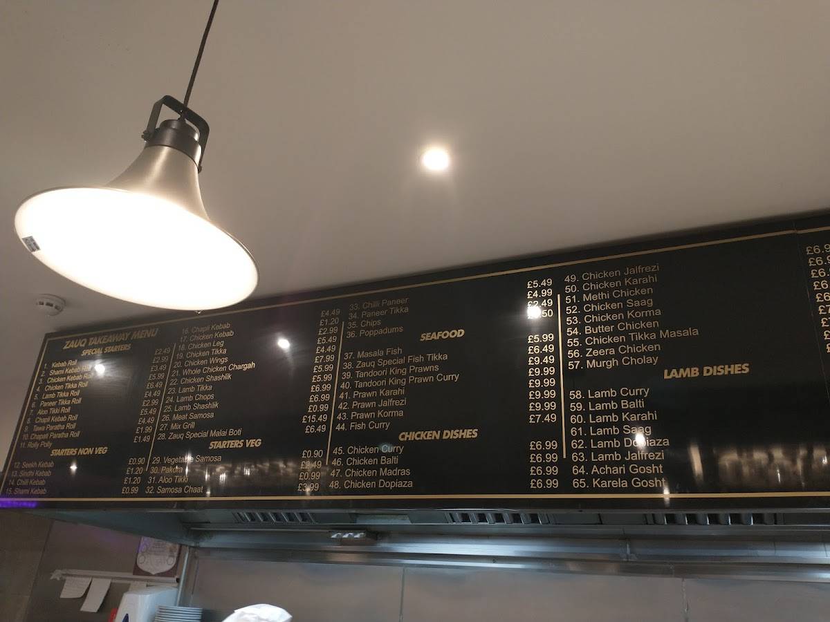 Carta del restaurante Royal Mahal Norbury, Londres