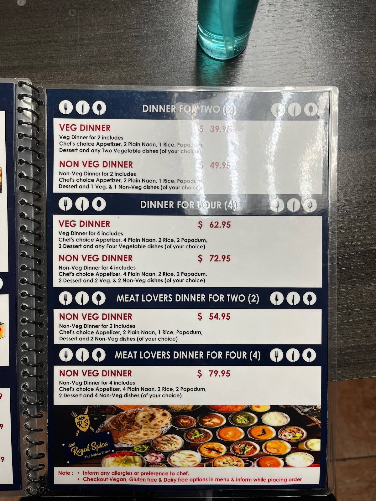 Menu at Royal Spice Indian & hakka chinese Restaurant, Hamilton, Main St E
