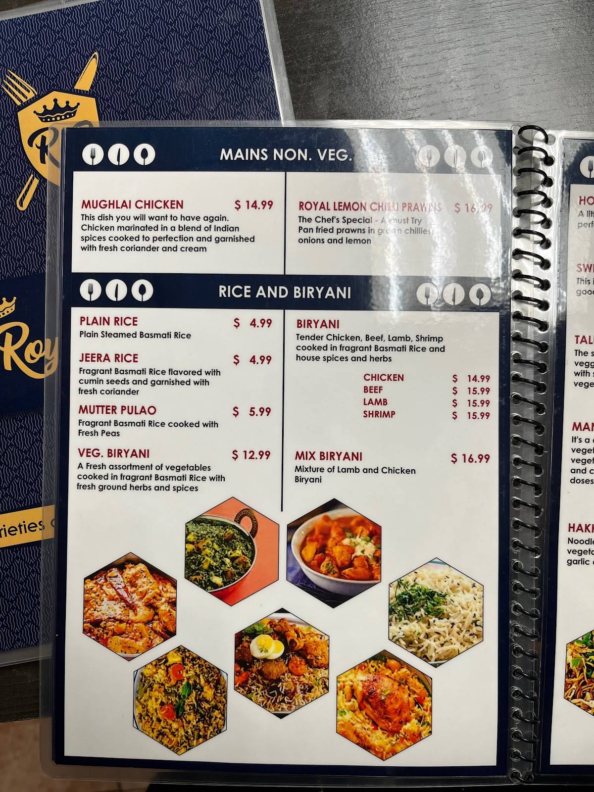 Menu at Royal Spice Indian & hakka chinese Restaurant, Hamilton, Main St E