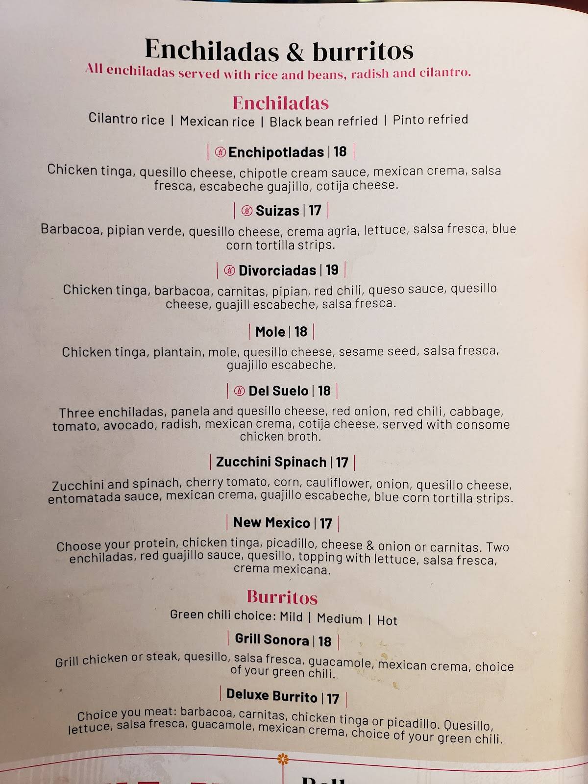 Menu at Rumbo 52 Cocina & Cantina restaurant, Longmont