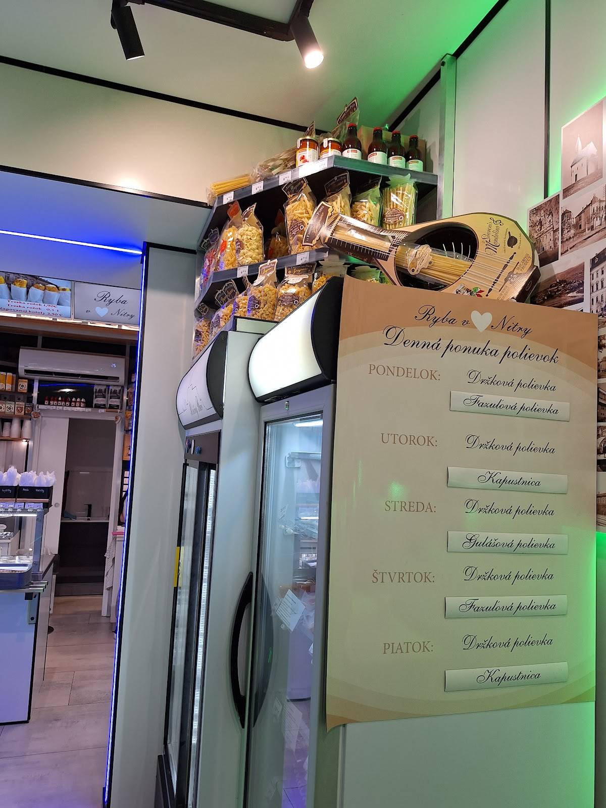 Menu at Ryba v srdci Nitry restaurant, Nitra