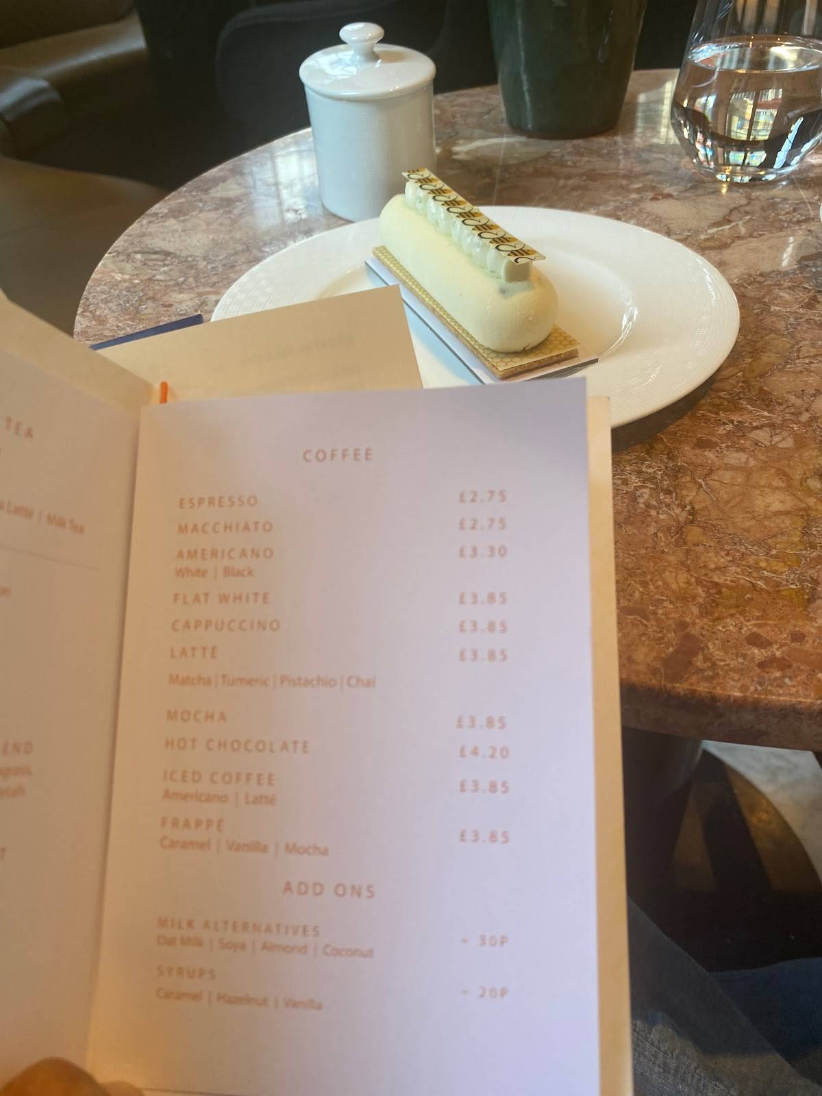 Menu at SHIOK! cafe, London, Ground Floor