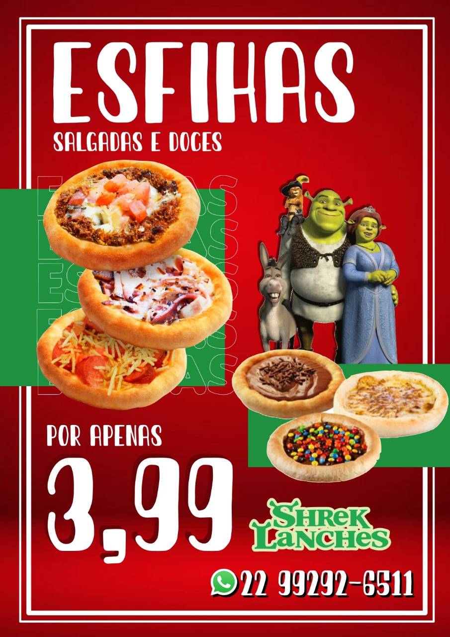 Menu em Parada Shrek Lanches restaurante, Cabo Frio