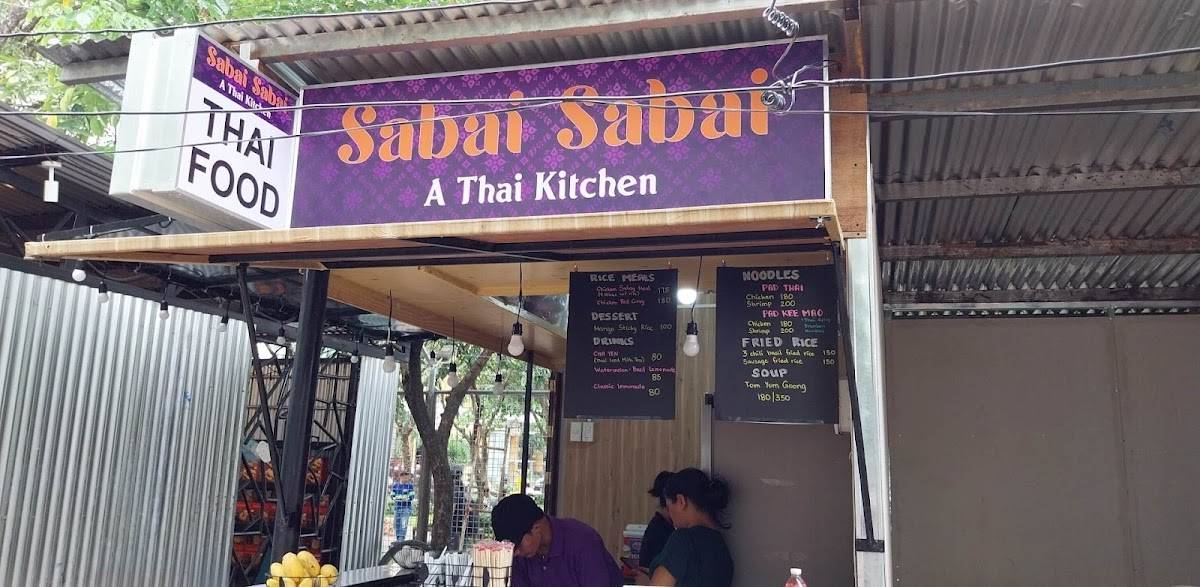 Menu at Sabai Sabai " A Thai Kitchen " restaurant, Cebu City