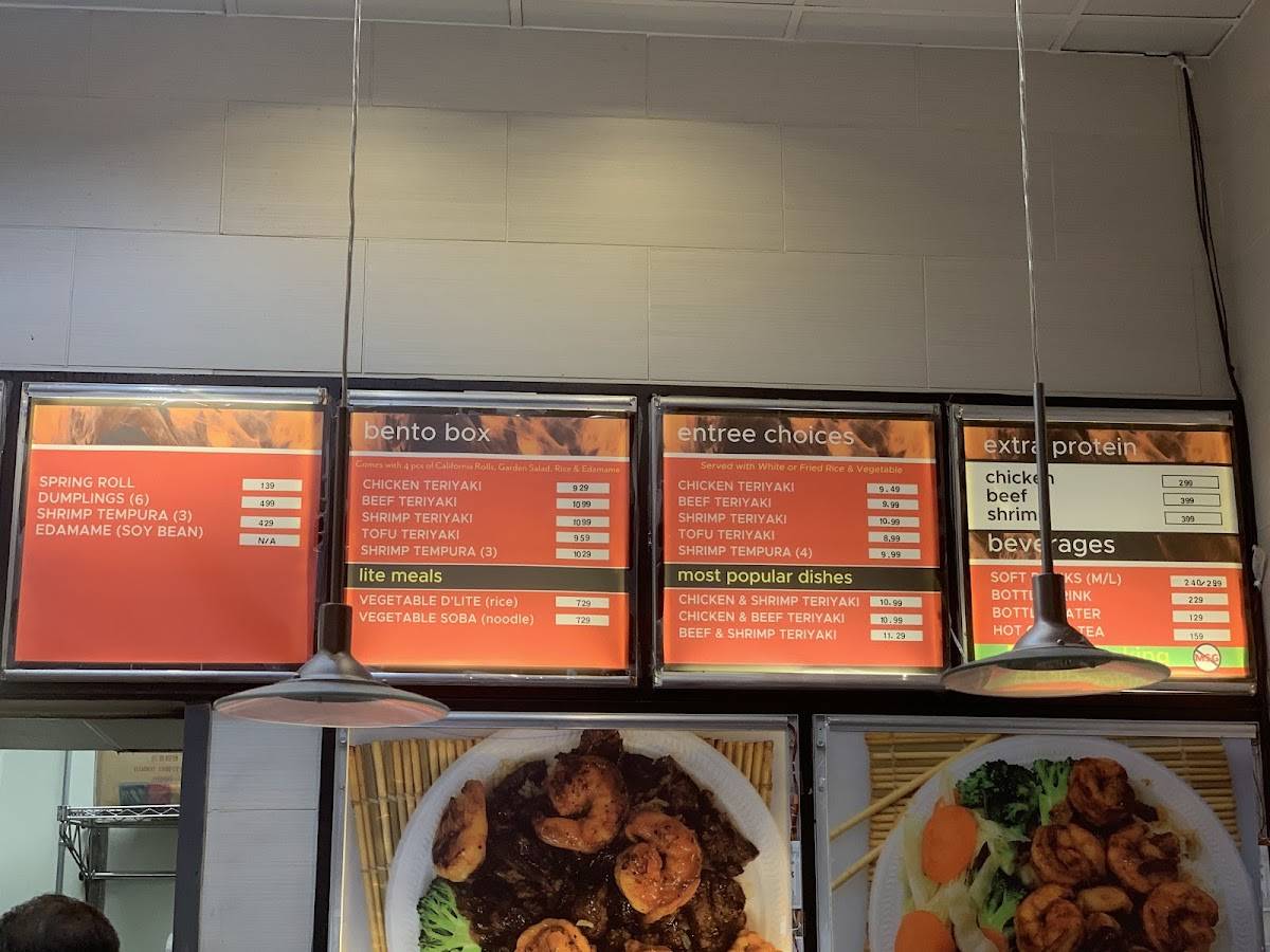 Menu at Sakura Express restaurant, Daytona Beach