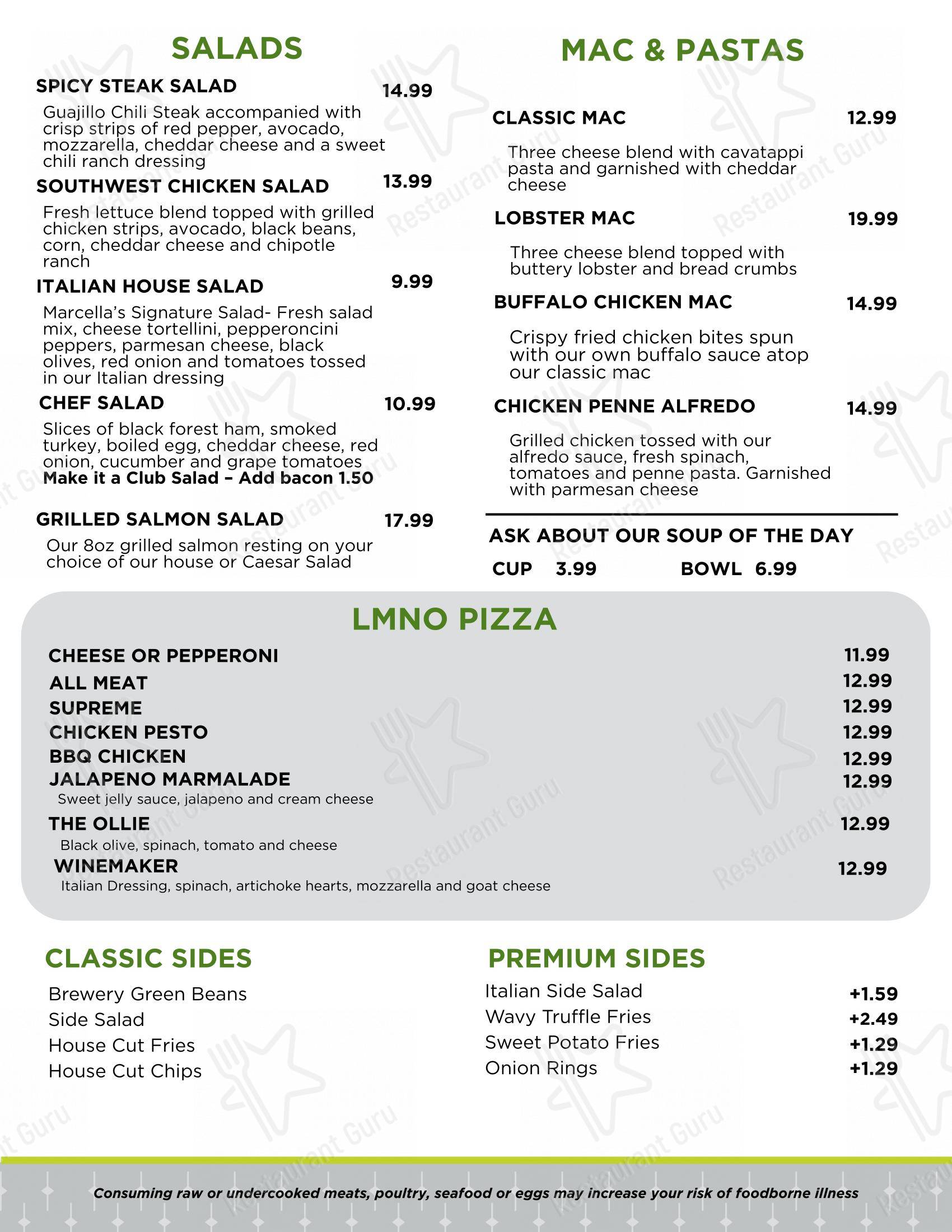 Carta del pub y bar Salt City Brewing Company, Hutchinson