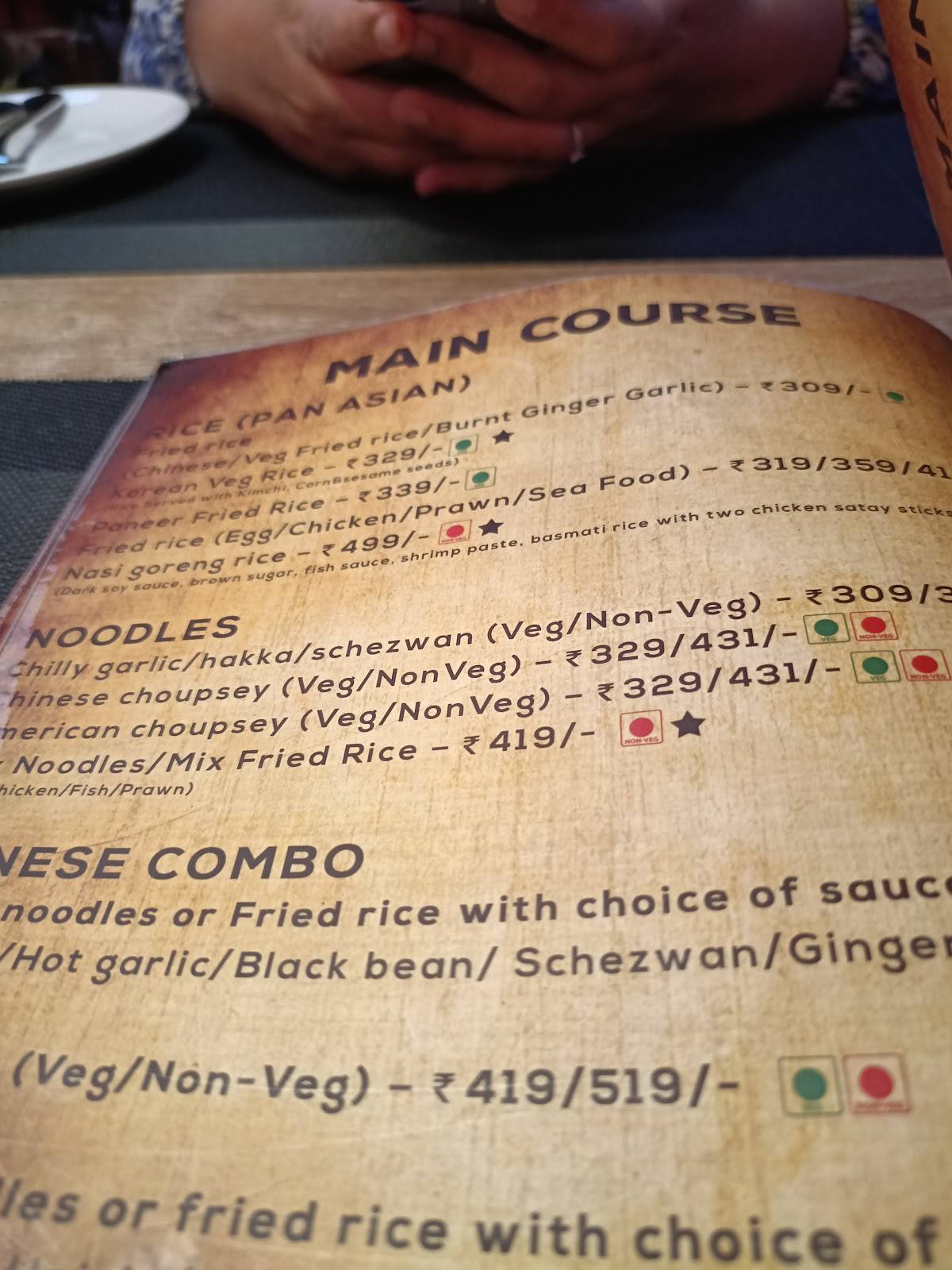 Menu at Sam's Griddle, Visakhapatnam