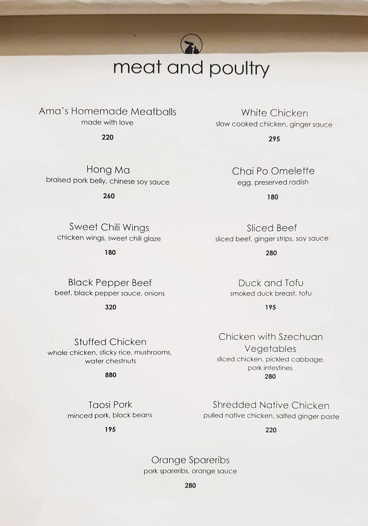 Menu at Moon Rabbit Cafe & Restaurant, San Juan