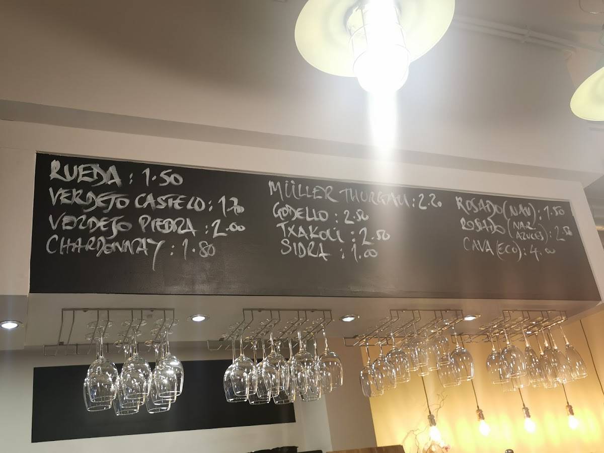 Carta de CHUTNEY GASTROBAR, San Sebastián