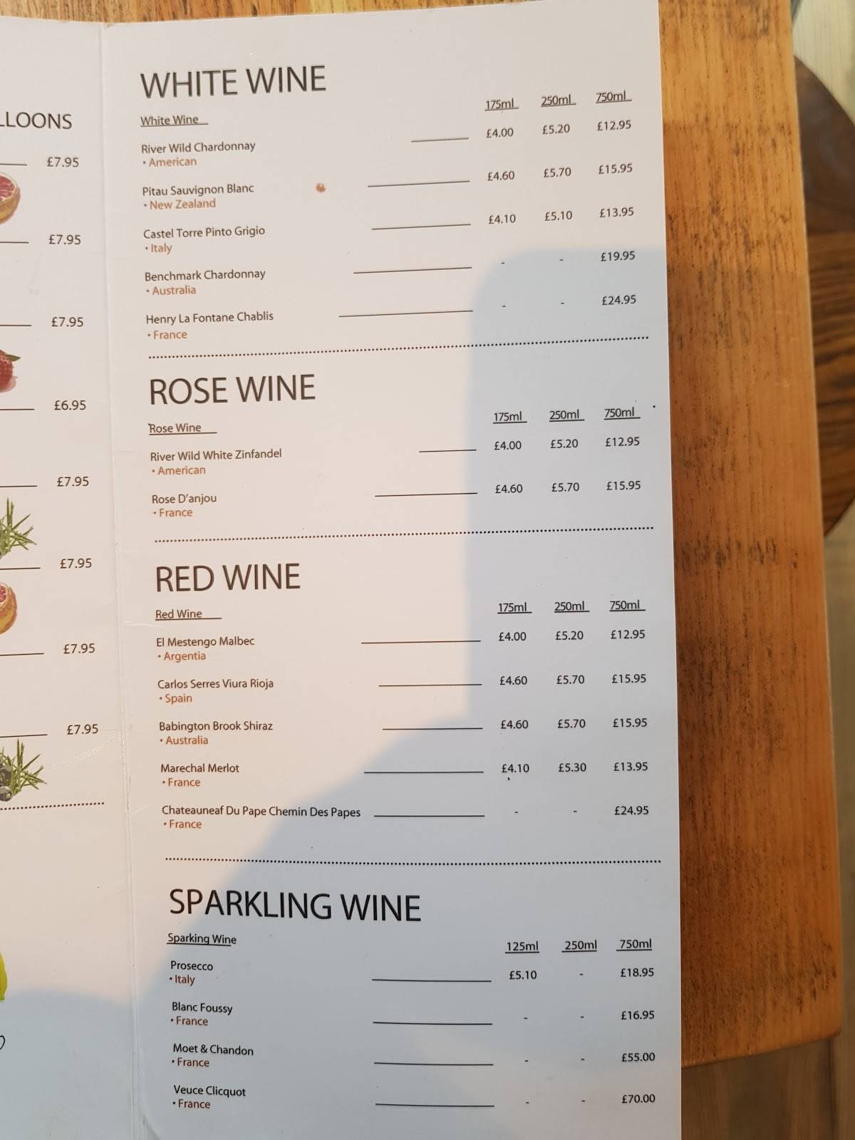 Menu at Saracens Head pub & bar, Lymm, Paddock Ln