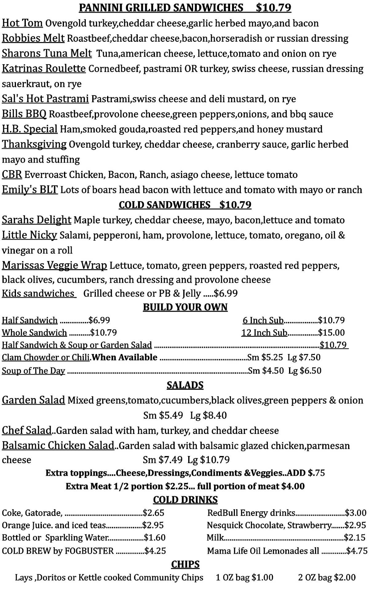 Menu at Sarah's Cheesecake & Cafe, Pittsfield, 180 Elm St G