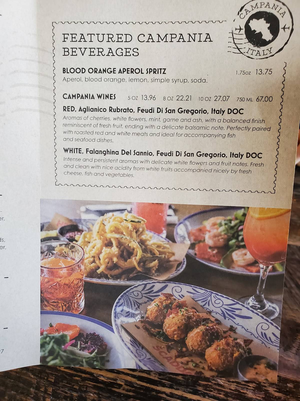 Menu at Scaddabush Italian Kitchen & Bar Vaughan, Toronto, 20 Colossus Dr