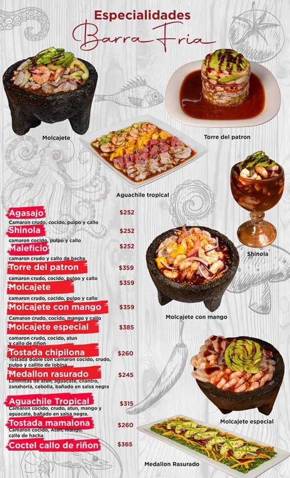 Carta del restaurante Mariscos 7 Mares, Heroica Nogales, Avenida ...