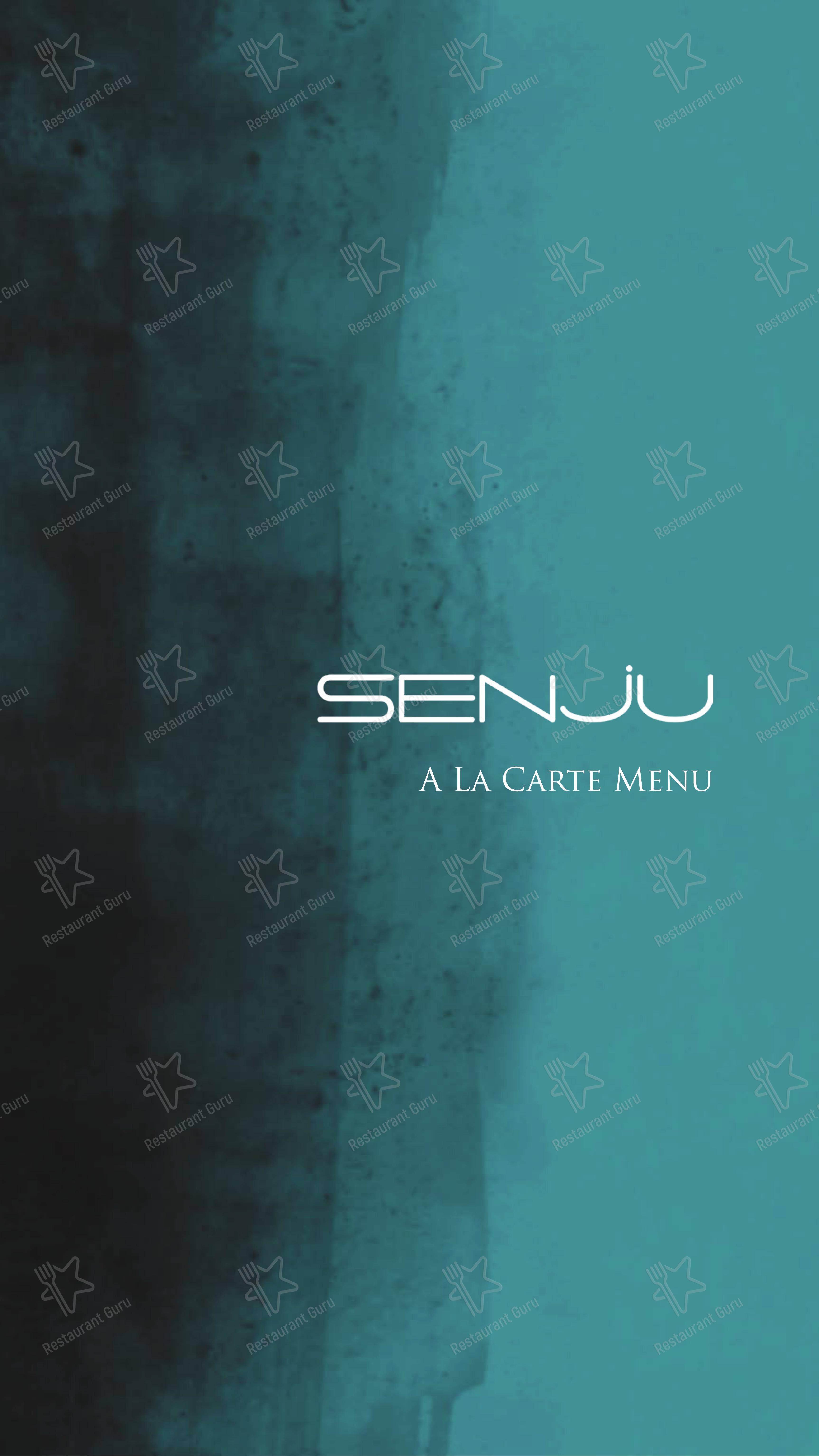 Menu at Senju at Edsa Shangri-La, Manila restaurant, Mandaluyong