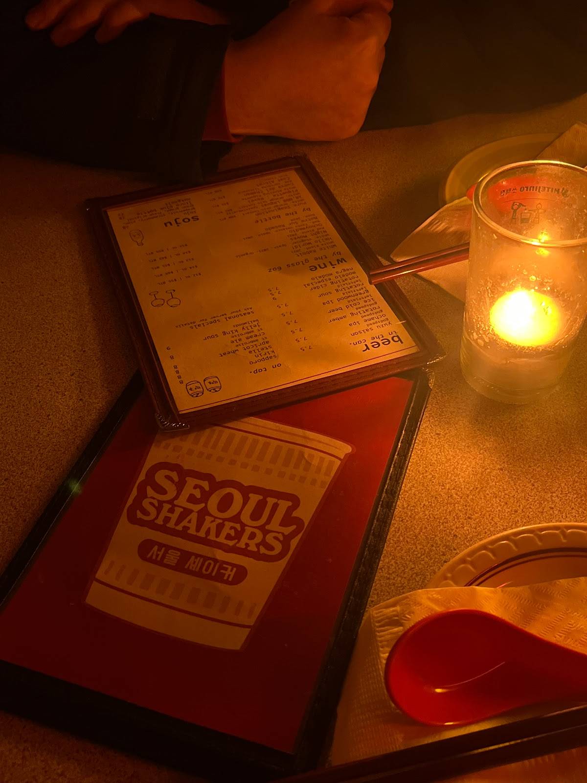 Menu at Seoul Shakers pub & bar, Toronto