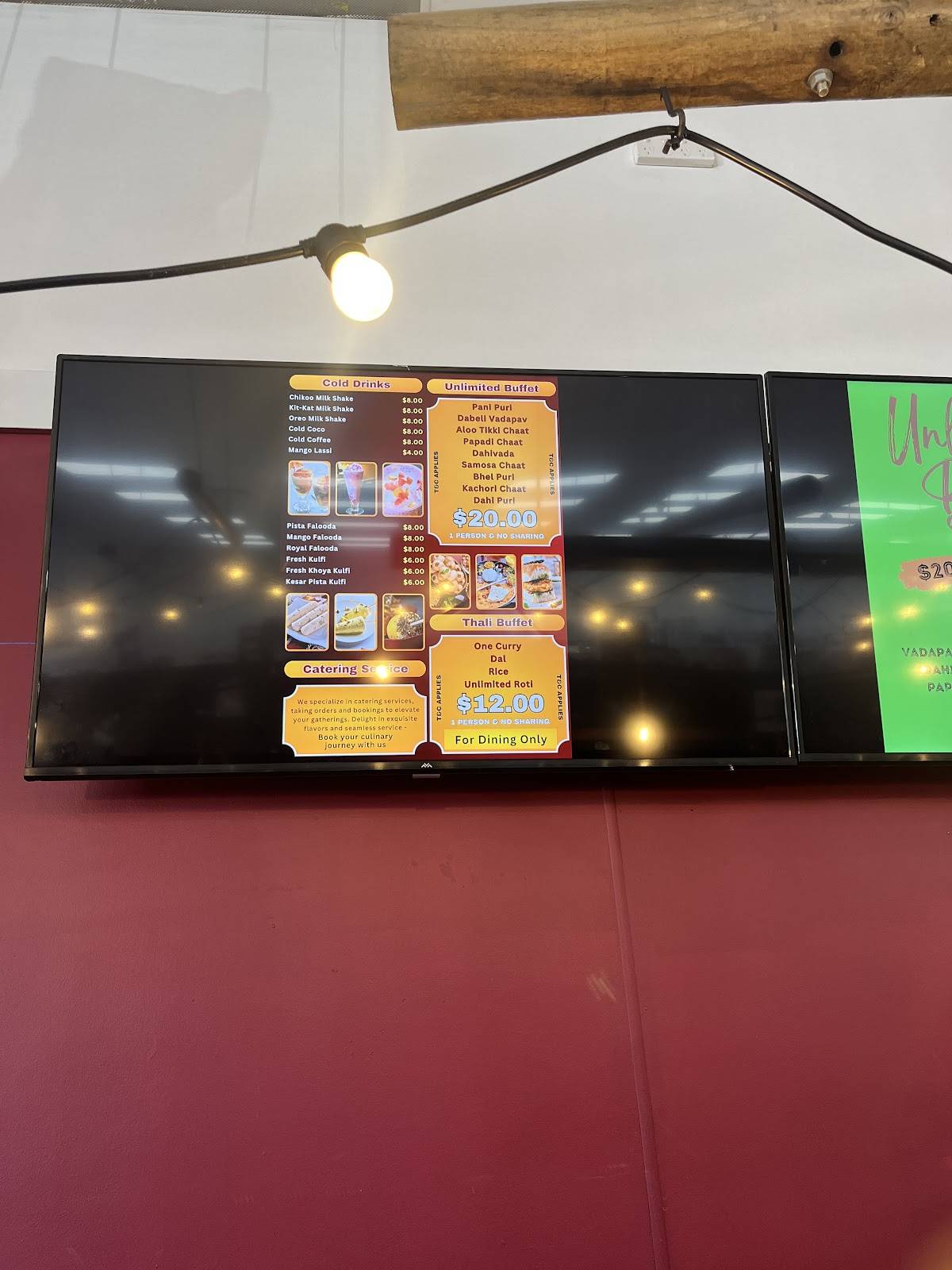 Carta del restaurante Shanti chaat corner, Greenacres