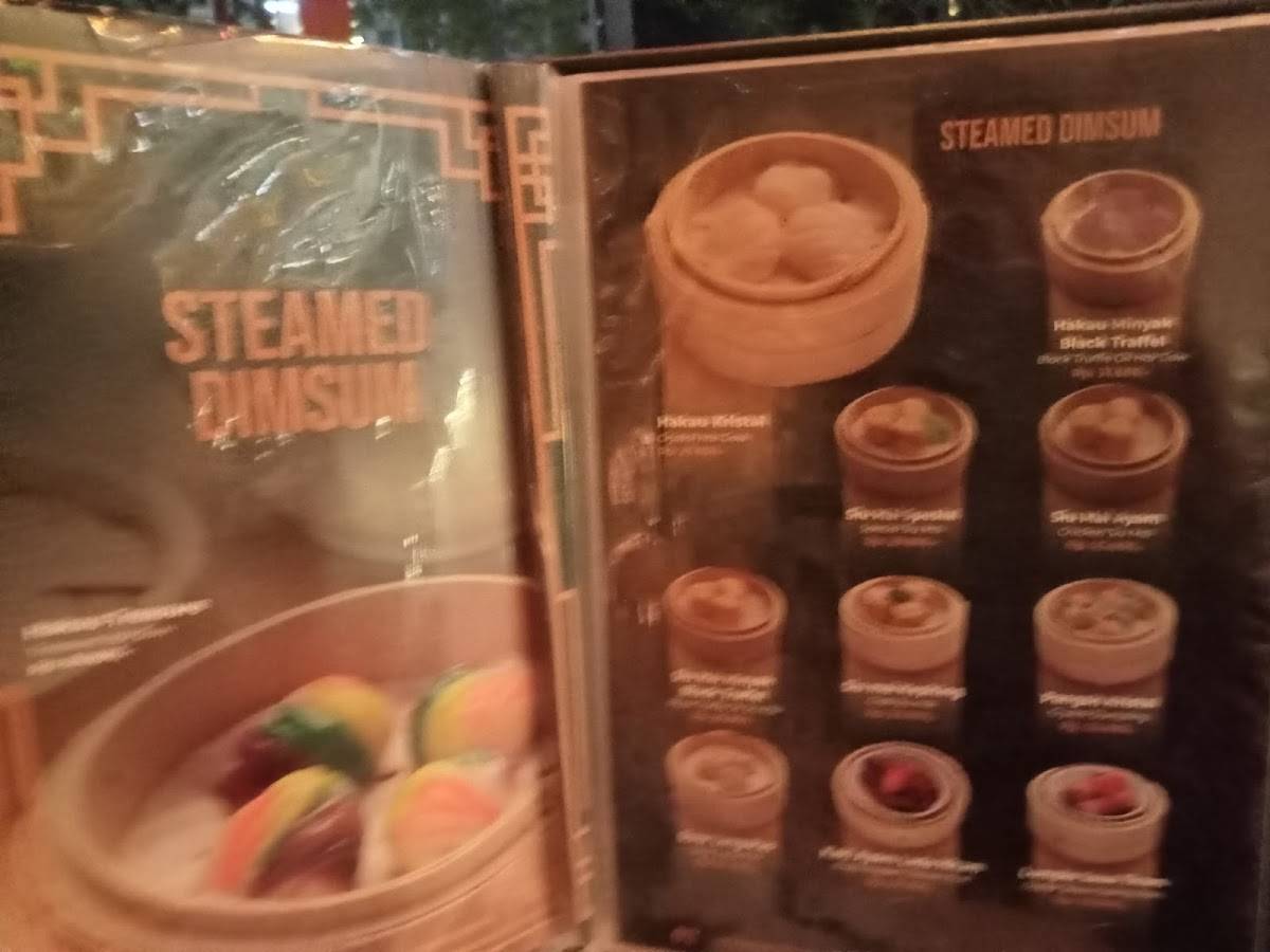 Menu at Si Fang Yuan Dimsum restaurant, Batam