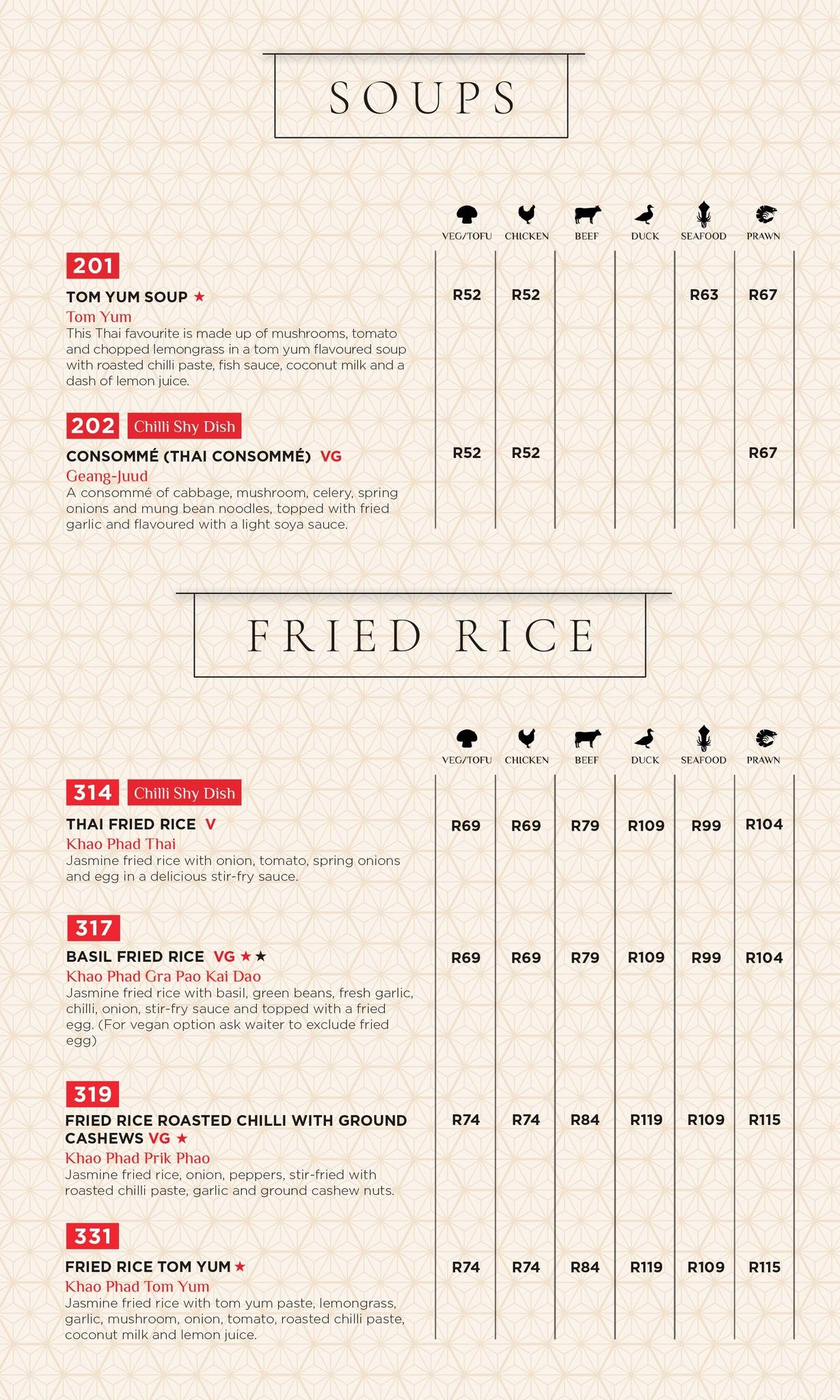 Menu at Simply Asia Eastgate restaurant, Johannesburg, Shop R1