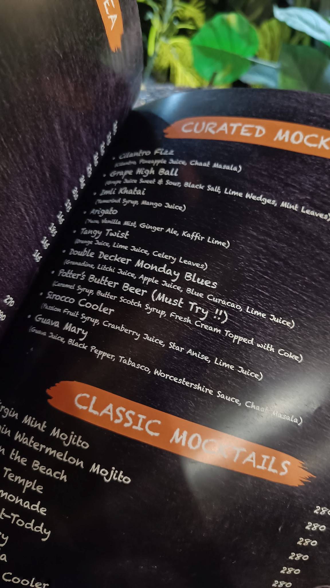 Menu at Sirocco - Best Restaurant In Mumbai, Mumbai
