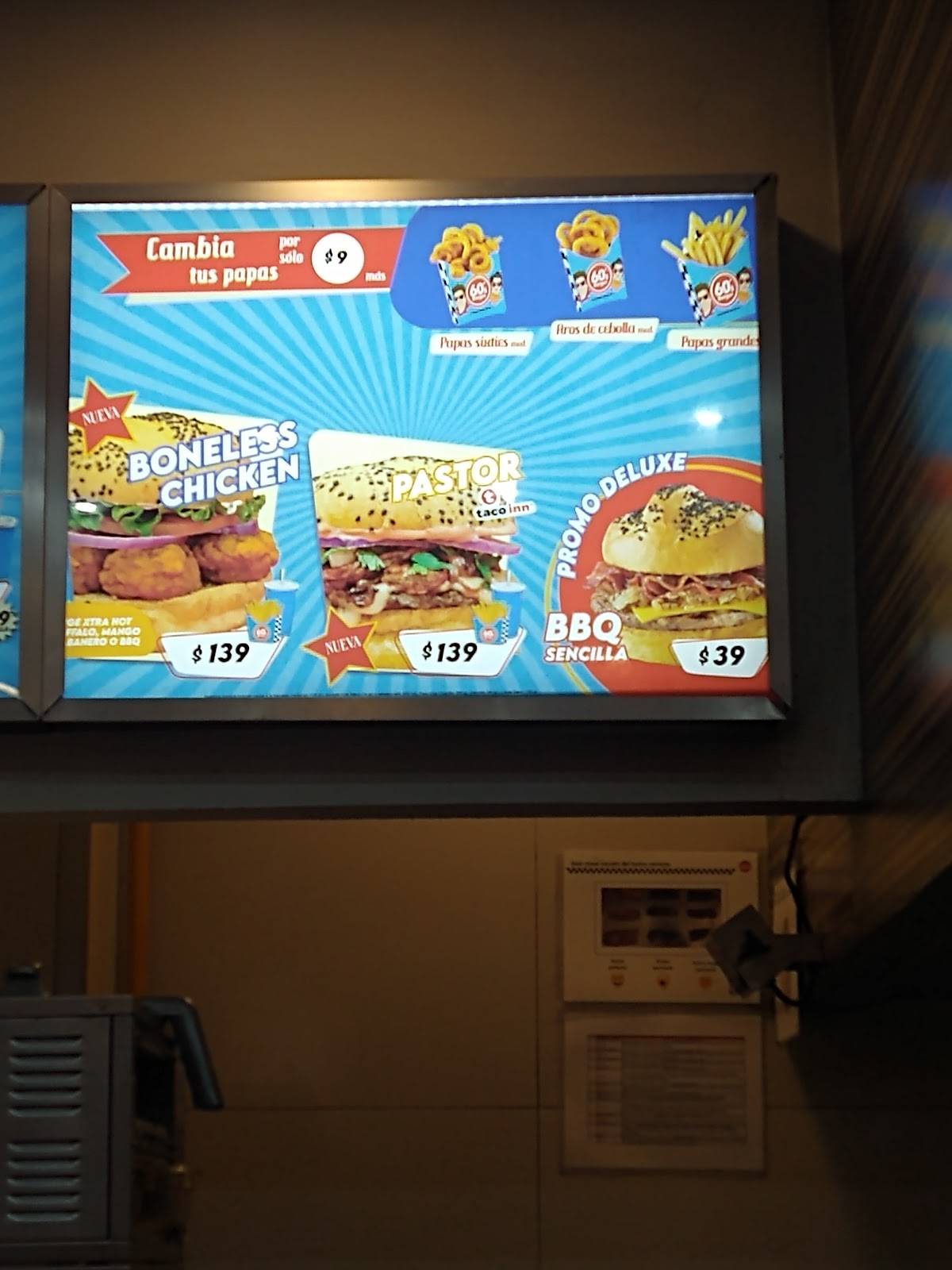 Menu at Sixties Burger restaurant, Ciudad López Mateos, Eje 1 Nte. 259