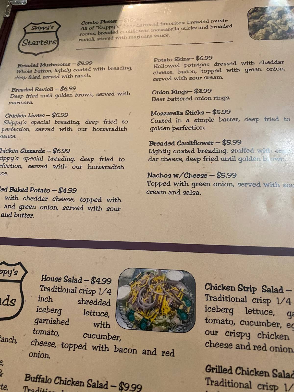 Menu at Skippy's Route 66 Restaurant "Good Food For Good People", Leasburg