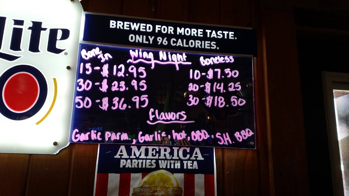 Menu at Smitty's Bar & Grill, Leonore