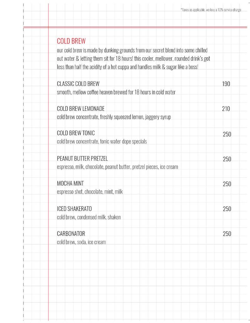 Menu at Smoke House Deli Nesco, Mumbai