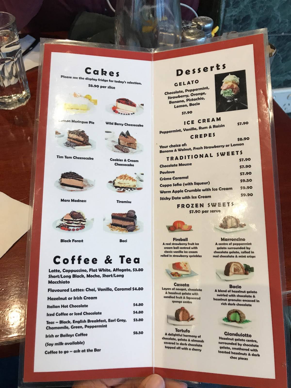Menu at Sofia Camberwell fast food, Camberwell