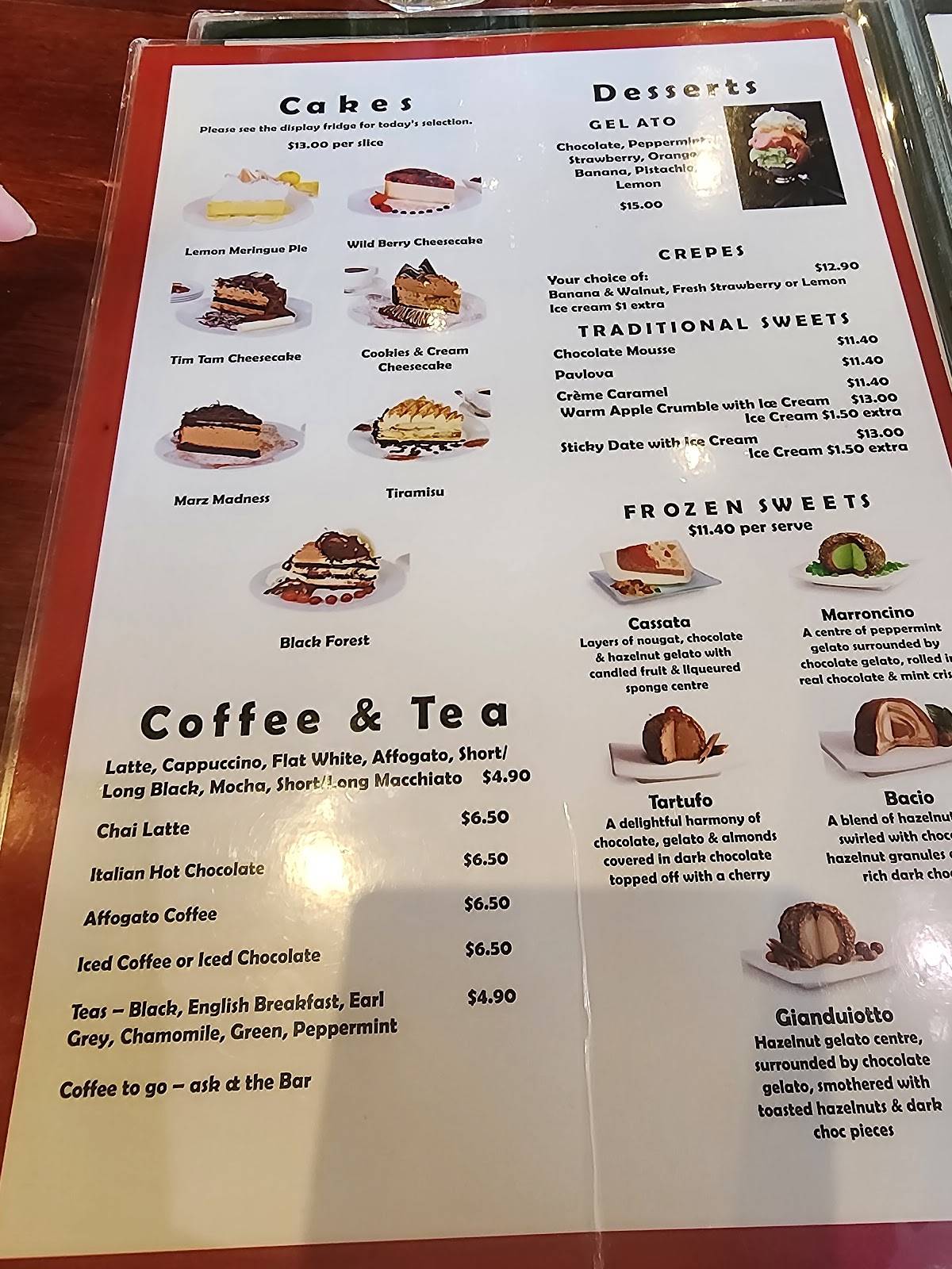 Menu at Sofia Camberwell fast food, Camberwell