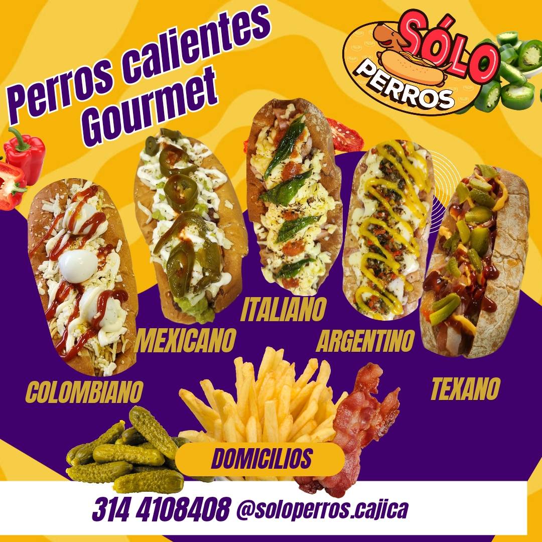 Menu at Sólo Perros Cajicá restaurant, Cajicá