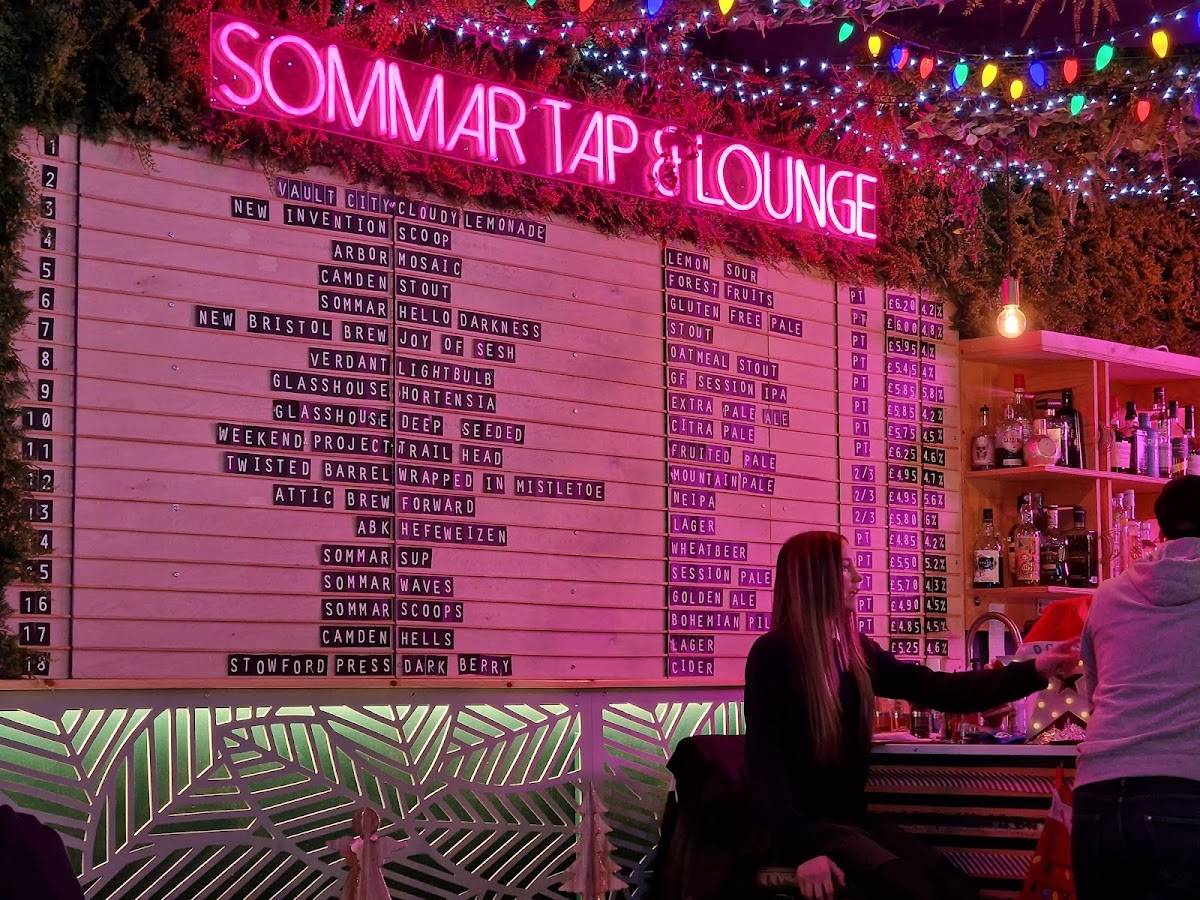 Menu at Sommar Harborne pub & bar, Birmingham
