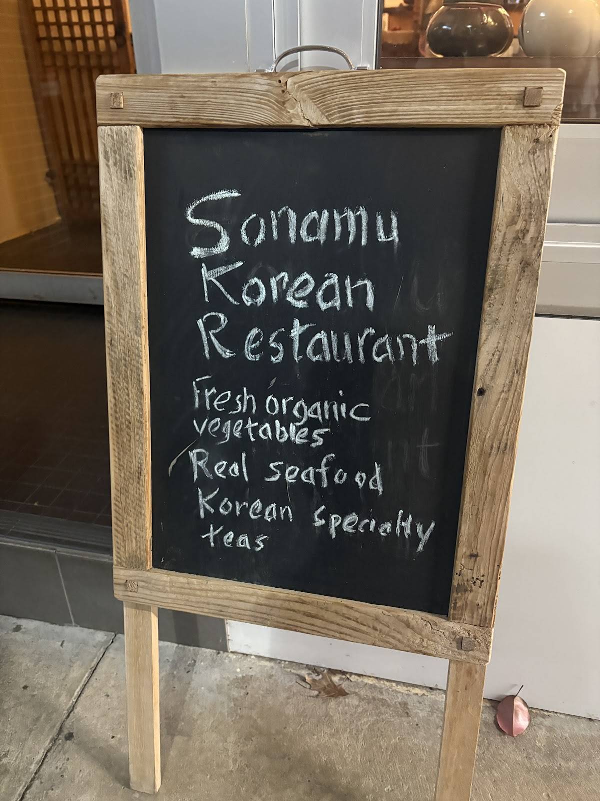 Menu at Sonamu Korean Restaurant, Griffith