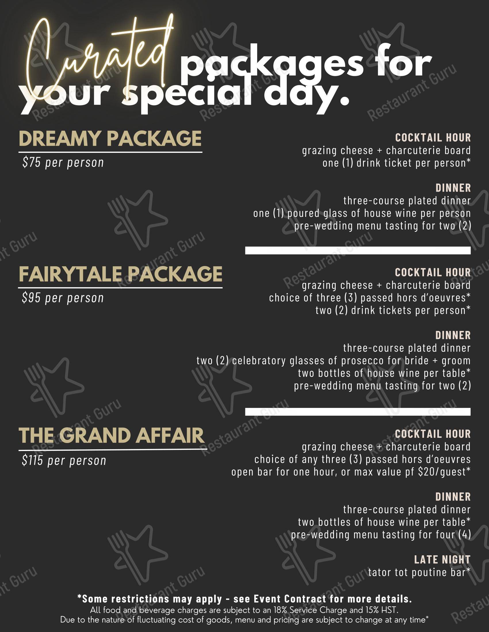 Menu at St. James Gate - Fredericton restaurant, Fredericton