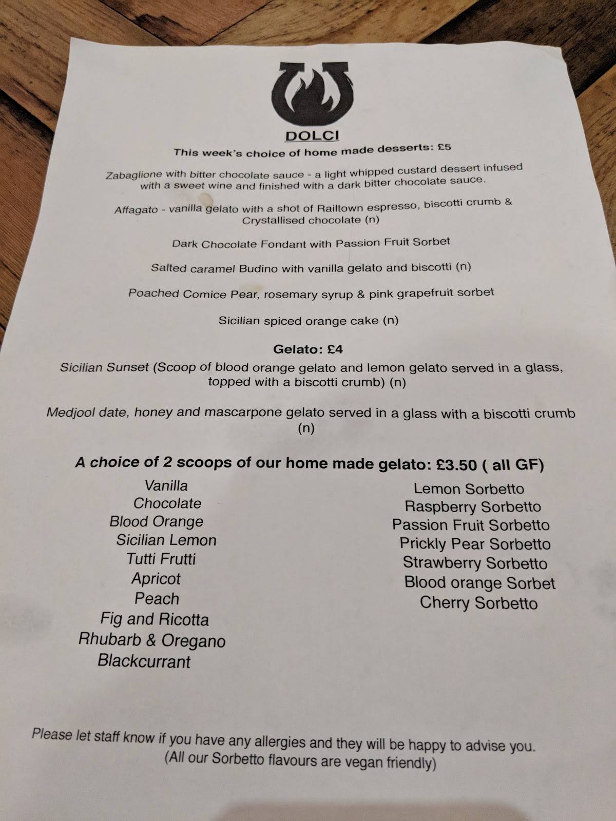 Menu at Stable Hearth pizzeria, Darlington, 33-35 Duke St