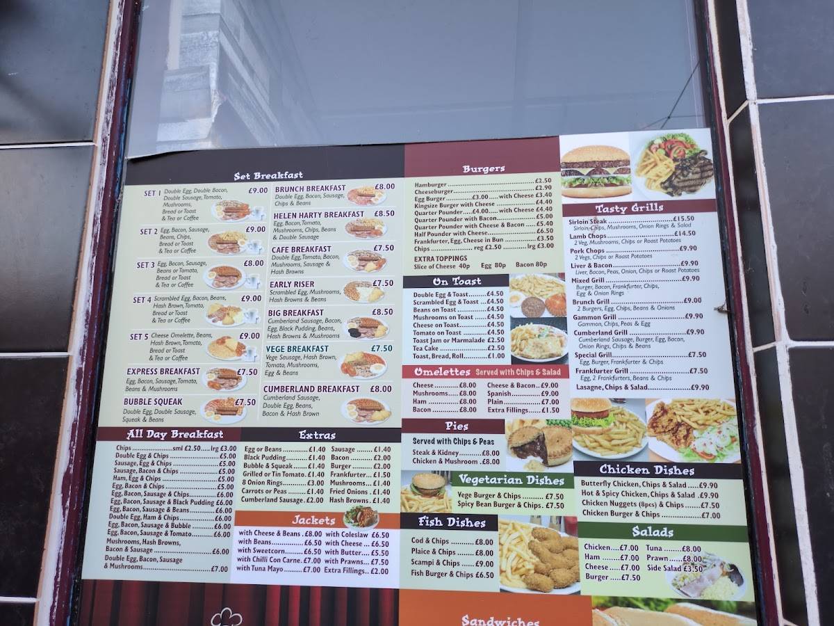 Menu at Star Express Cafe, Letchworth Garden City