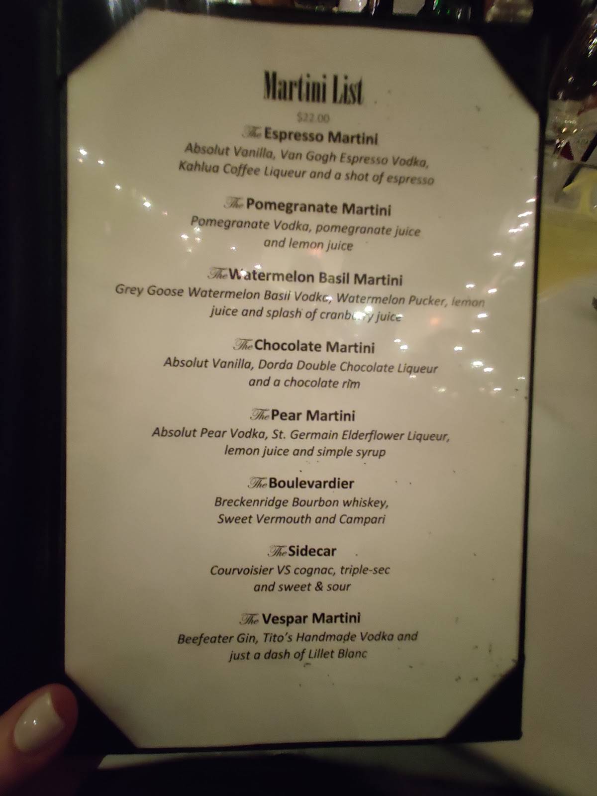 Menu at Dal Rae Restaurant, Pico Rivera