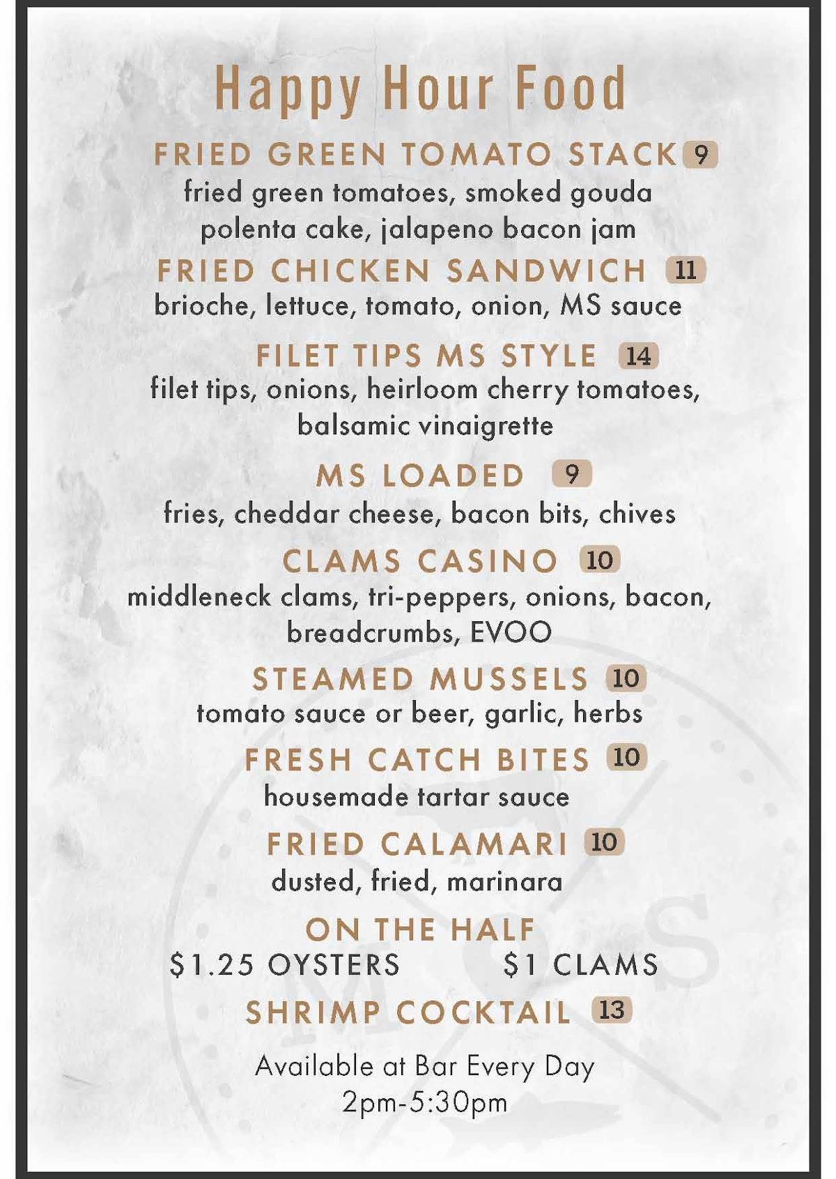 Menu at Meating Street Seafood & Steakhouse, Port St. Lucie