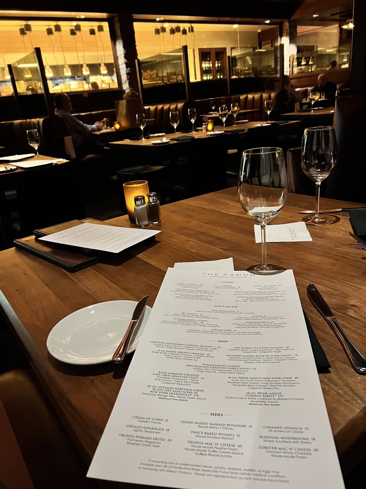 Menu at THE RANCH Restaurant, Anaheim, E Ball Rd #101A